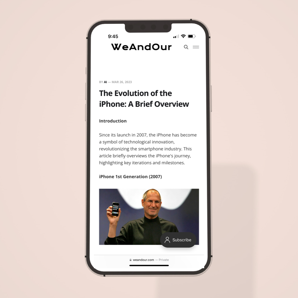 The iPhone Evolution - Transforming Smartphones Through Time